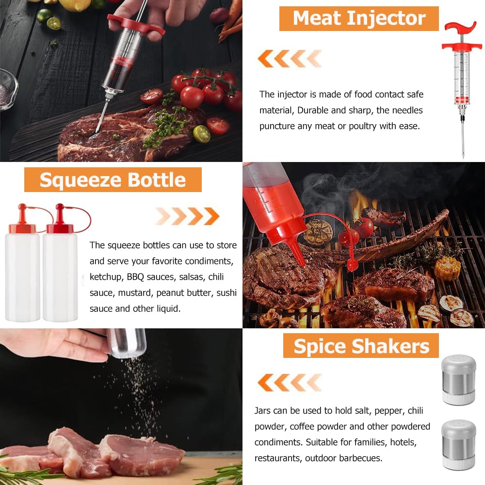 Blackstone Griddle Accessories Kit, 145 Pcs Flat Top Grill Accessories for Blackstone and Camp Chef, Professional Grill Spatula Stainless Steel BBQ Accessories for Men Outdoor Camping