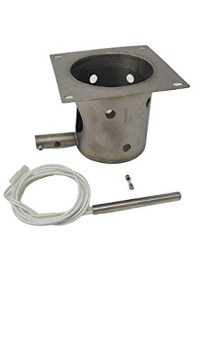 STEEL BURN/FIRE POT+ UPGRADE IGNITER/HOT ROD FITS ALL TRAEGERS