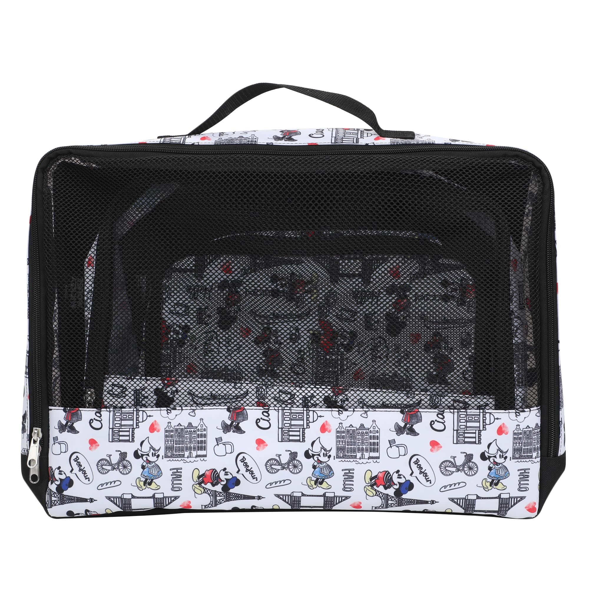 Mickey Mouse Mickey & Minnie In Paris 3-Pack Packing Cubes With Hang Tag