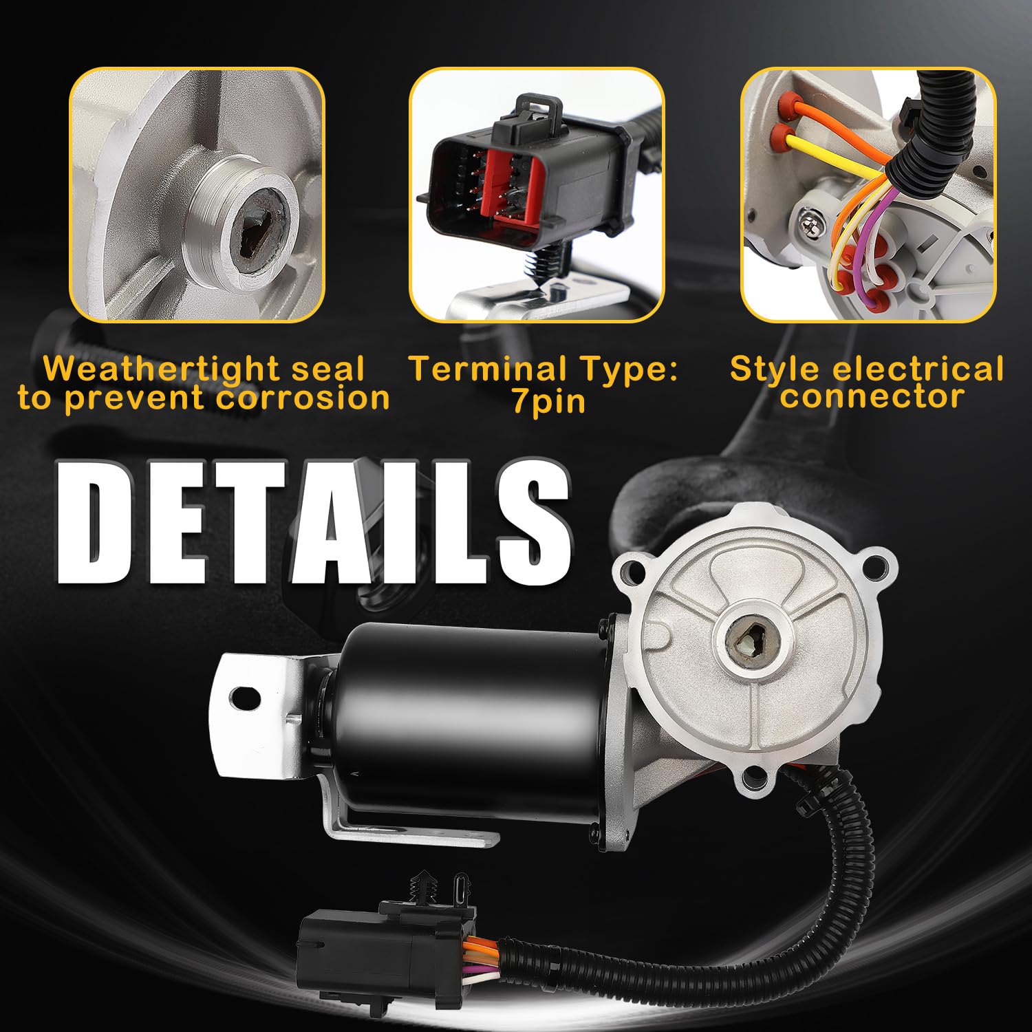 Fexhull 600-571 4WD Transfer Case Shift Motor with 7 Pin Fits for Ford Expedition 2012-2017 | Fits for Ford F-150 2012-2014, CL3Z7G360A