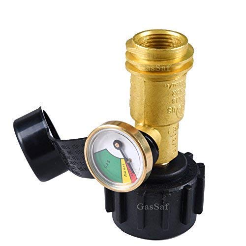 GasSaf Propane Tank Gauge Level Indicator-Universal QCC1 Propane Tank、Heater Grill and Other Gas Pressure Meter (3 PCS)