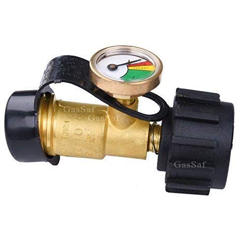 GasSaf Propane Tank Gauge Level Indicator-Universal QCC1 Propane Tank、Heater Grill and Other Gas Pressure Meter (3 PCS)