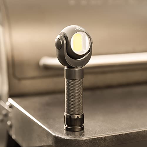 Pellet Grill Smoker LED Night Light - A 2-in-1 Light With a Magnetic Base That Attaches to The Front Shelf of Pellet Smokers or Blackstone Griddles to Illuminate Grilling Area at Night