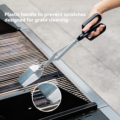 Kenmeister Chef Barbecue Grilling Tong, Extra Long BBQ Grill Tool with Handle, Easy to Control Wide Grip Kitchen Tongs for Grilling, Camping, Tailgating, Outdoor/Indoor Cooking Activities