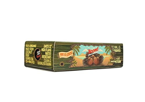Jealous Devil Boom! Firestarters 8 Pack, 100% Natural Made from Coconut Fiber, No Smoke and Odorless, Waterproof, 20-Minute Long Burn for BBQ Lump Charcoal, Briquettes, Fireplace, Camping and More
