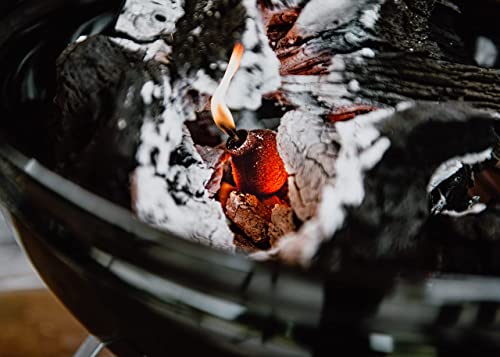 Jealous Devil Boom! Firestarters 8 Pack, 100% Natural Made from Coconut Fiber, No Smoke and Odorless, Waterproof, 20-Minute Long Burn for BBQ Lump Charcoal, Briquettes, Fireplace, Camping and More
