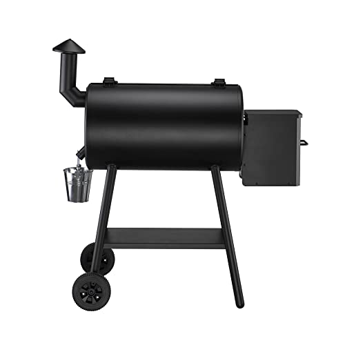 Z GRILLS 5502H 8 in 1 Wood Pellet Portable Grill Smoker for Outdoor BBQ Cooking with Digital Temperature Control and Storage Shelf, 538 Sq In