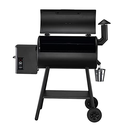 Z GRILLS 5502H 8 in 1 Wood Pellet Portable Grill Smoker for Outdoor BBQ Cooking with Digital Temperature Control and Storage Shelf, 538 Sq In