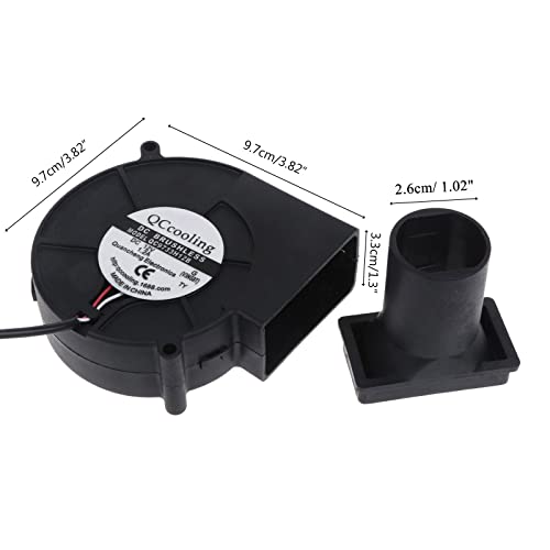 110V 220V BBQ Fan Barbecue Heating Stove 12V Air Blower Cooking Grill Fan Adjustable Speed Charcoal Fire Starter 9733 97mm