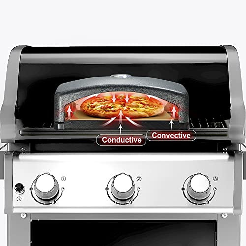 GRILIFE Pizza Oven, Outdoor Portable Pizza Maker with Pizza Stone, Pizza Peel and Portable Bag for Propane Gas, Wood Fire, Pellet Grill Outside