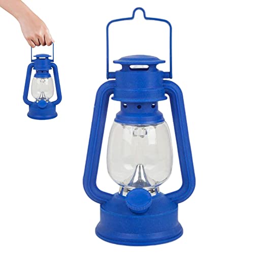 Retro Camping Lights,Lantern Vintage - Battery Operated Metal Lantern Decorative Hanging Lantern for Indoor Outdoor Camping Usage Decor Harrod