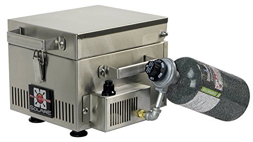 Solaire SOL-IR8A Anywhere Mini Personal Infrared Propane Gas Grill, Stainless Steel