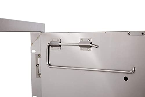 Bonfire Outdoor Kitchen Double Access Door,33x22 Inch,304 Stainless Steel BBQ Grill Doors ,CBADD,Silver
