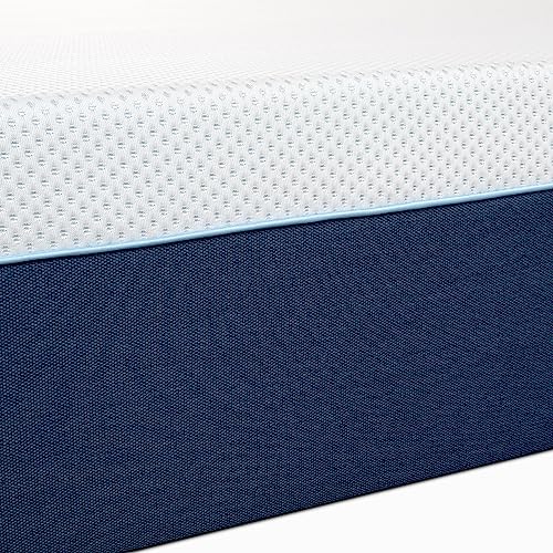 SensorPEDIC 10-Inch Twin Mattress, iCOOL Tech and Cooling Gel Infused Medium Plush Memory Foam Mattress, CertiPUR-US Certified, Bed-in-a-Box, Fiber Glass Free, Twin Size (75" L x 39" W x 10" H)