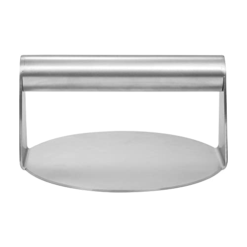 Leden Stainless Steel Burger Press for Griddle, 5.5 Inch Round Hamburger Press Patty Maker, Non-Stick Burger Smasher, Bacon Press Perfect for Flat Top Grill Cooking