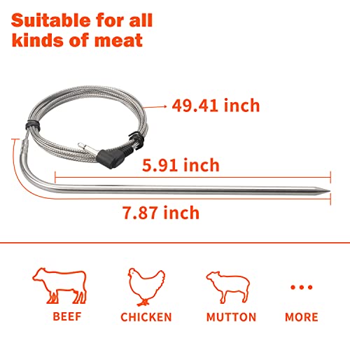 Upgrade Digital Control Board for Pit Boss Wood Smoker Replacement Parts Thermostat Kit Compatible with Pit Boss PB700,340,440,820 with 2 Meat Probe