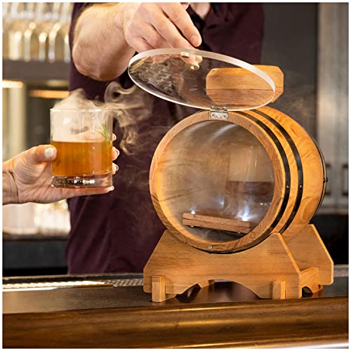 Save 10% on Aged and Charred Smoke Barrel Kit - Cocktail Smoker Kit & Wood Chips for Cocktail Smoker - Variety 4-Pack Bundle