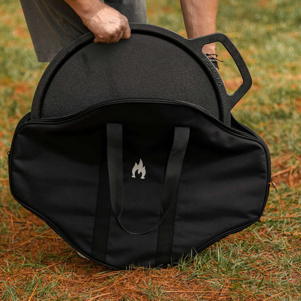 Solo Stove Large Cooktop Carry Case, Suitable for Bonfire and Yukon Cast Iron Wok, Griddle or Grill, Fire pit accessory, Heavy-grade 1680D Nylon/PVC lining, HxL: 1.125"x 25.5"