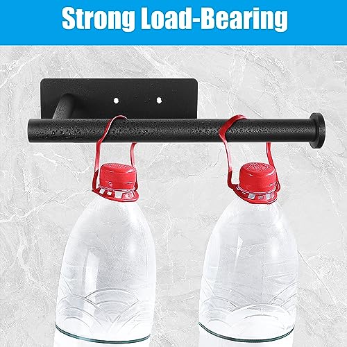 Baocuz-9 Inch Self Adhesive Hand Towel Holder, SUS 304 Stainless Steel Wall Mounted Towel Holder, Suitable for Bathroom, Kitchen, Cabinets(Black)