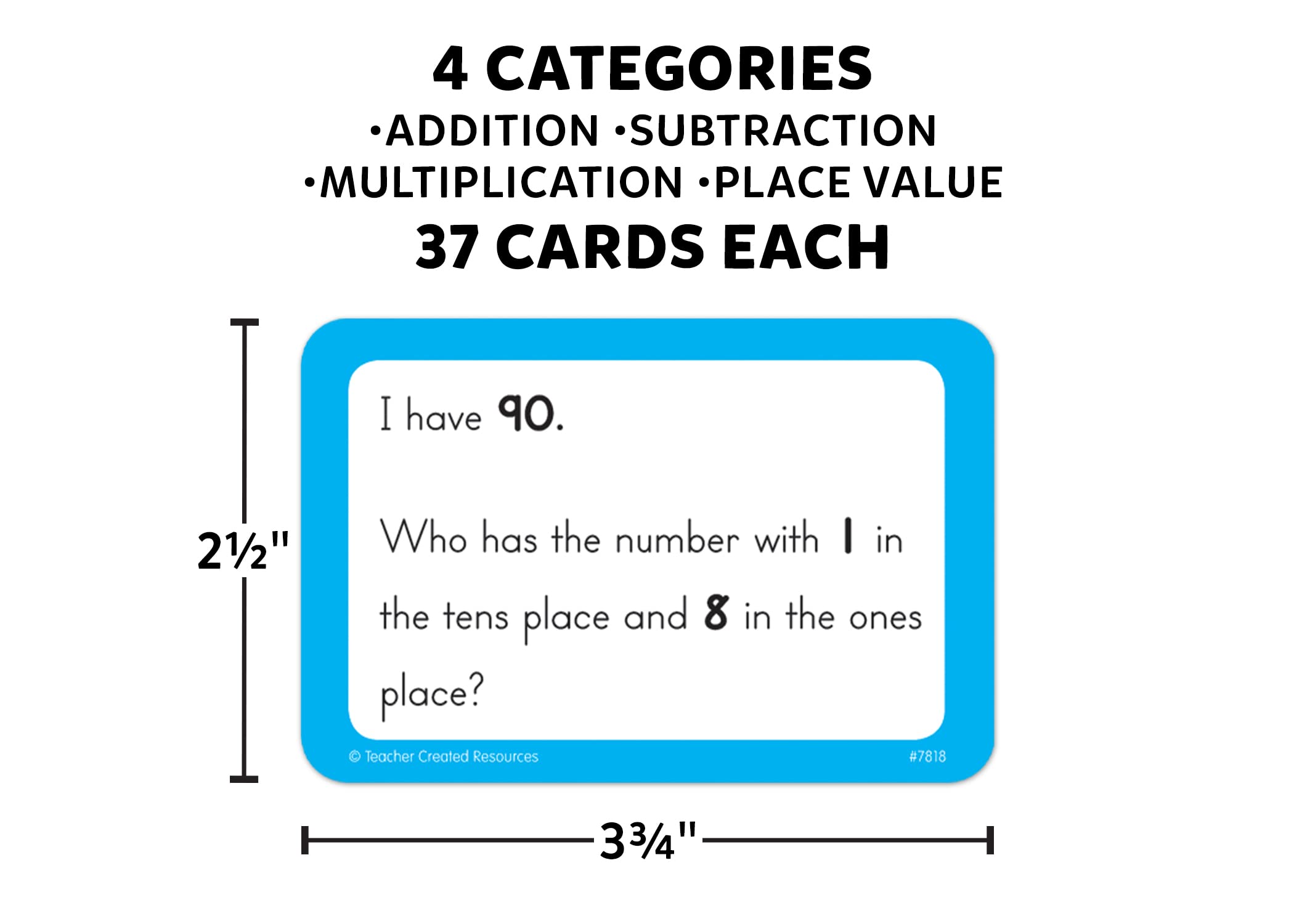 Teacher Created Resources I Have... Who Has...? Math Games Grade 2-3 (7818)