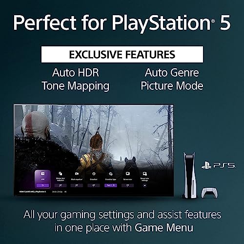 Sony XR55A80L 55 Inch 4K HDR OLED Smart Google TV with PS5 Features with a Large/Extra Large Full Motion Mount for 43 Inch-90 Inch Compatible TV's and HDTV Screen Cleaner Kit (2023)(USED)