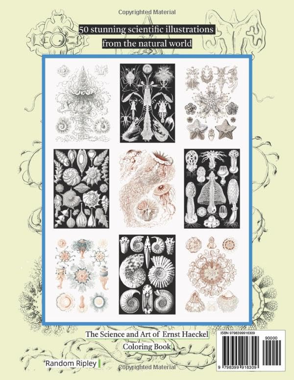 The Science and Art of Ernst Haeckel - Art Forms in Nature Coloring Book: 50 Stunning Scientific Illustrations from the Natural World