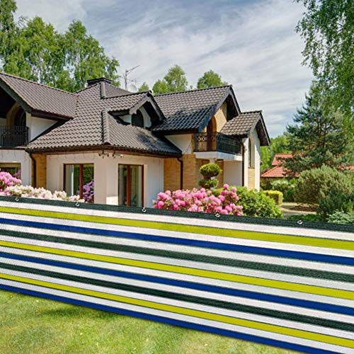 LIANGLIANG Sunblock Shade Cloth, Balcony Privacy Screen Anti-UV Dust-Proof High Density Polyethylene Anti-Aging Resistant to Stretching, Various Sizes (Color : A, Size : 4x4m)