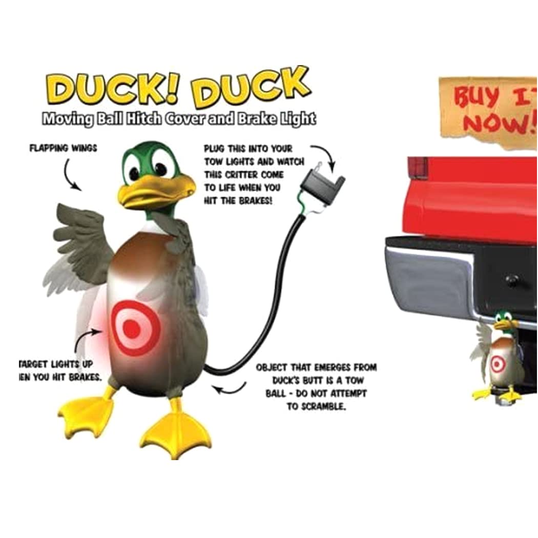 Hitch Critters Duck Animated Ball Hitch Cover and Brake Light