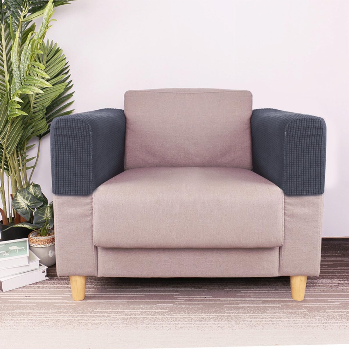 BESPORTBLE 2pcs Couch arm Protectors armrest Covers for armchairs armrest Covers for Recliner Grip Couch Protector arm Covers for Chairs and Sofas Spring Two Seater Couch Office Chair arm Cap
