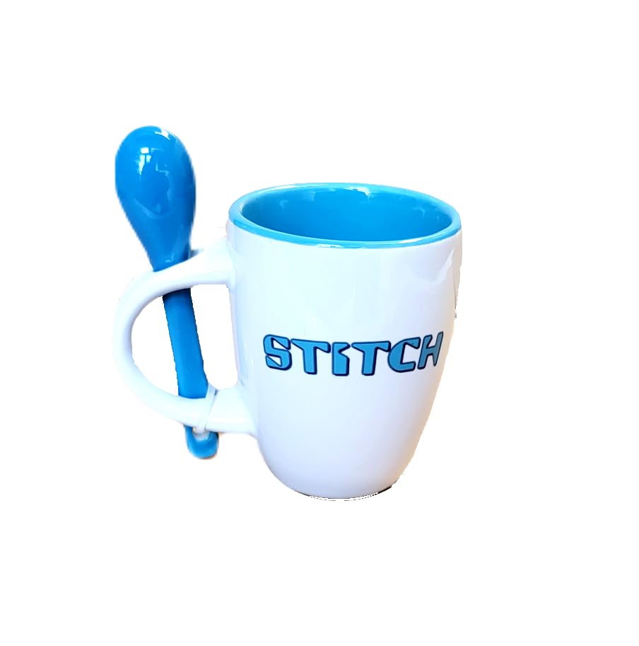 Disney Lilo & Stitch Espresso Cup with Spoon | BPA-Free Small Coffee Cup For Espresso | Caffeine, Beverages, Home & Kitchen Essentials | Cute Gifts and Collectibles