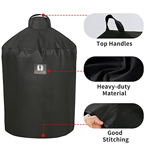 SUPJOYES Cover for Large Big Green Egg, Extra Large Big Green Egg Accessories, Heavy Duty Waterproof Big Green Egg Coversā¦