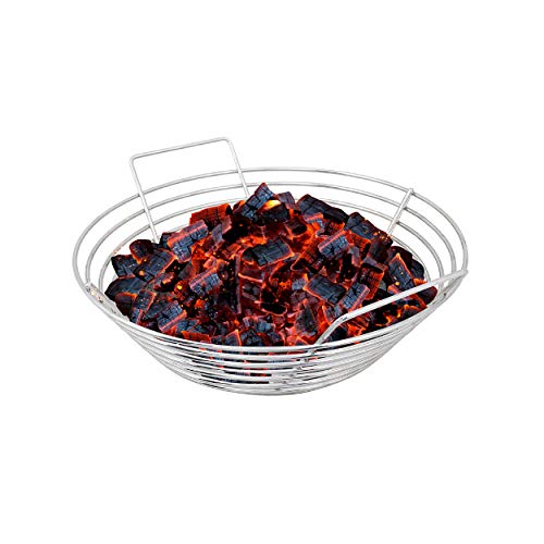 Kick Ash Basket Stainless Steel Charcoal Ash Basket for Kamado Joe Classic - Classic Kamado Grill Charcoal Basket Accessory - Designed in Wisconsin