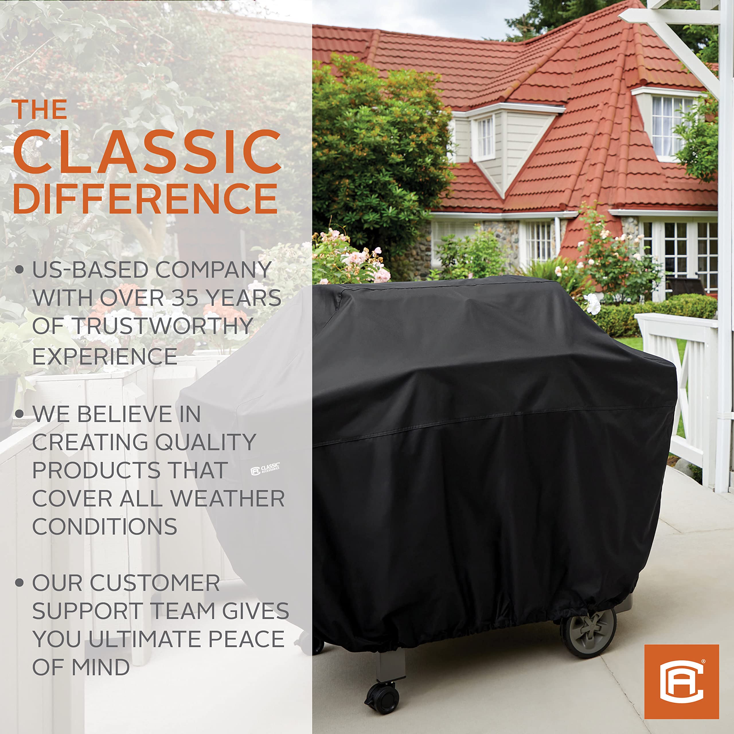 Classic Accessories Water-Resistant 19 Inch Round Smoker Grill Cover