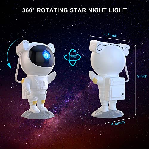 Star Projector Galaxy Light, Astronaut Light Projector Kids Night Light, Nebula Starry Sky Light Projector with Remote and Timer for Kids Adults Bedroom/Birthday/Party/Decoration