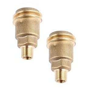 Seihao 2 Pcs 5042 QCC1/Type 1 Nut Propane Gas Fitting Adapter with 1/4 Inch Male Pipe Thread, Brass Propane Quick Connect Fittings for RV Camper, Cylinder, BBQ Gas Grill, BuddyHeater
