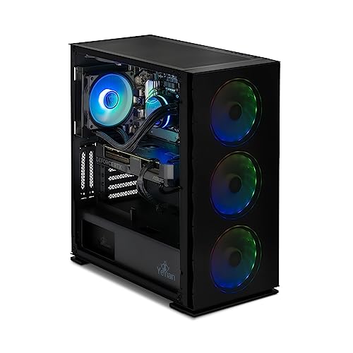 YEYIAN Gaming PC Yari II - Intel i5 12400F, GeForce RTX 4060 Gaming Computer Desktop, 512GB NVMe SSD + 2 TB HDD, 16GB DDR4 3200MHz RAM, 650W Gold PSU, Prebuilt Win 11 Home PC, Liquid Cooler, VR Ready