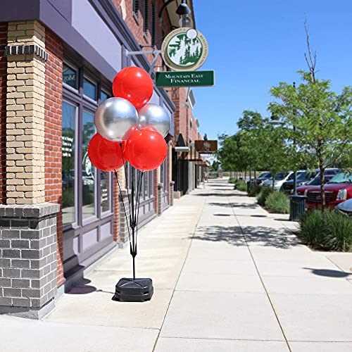 DuraBalloon - Weatherproof Reusable Balloon Cluster Pole Kit - Helium Free Plastic Outdoor Balloons