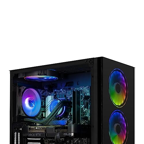 YEYIAN Gaming PC Yari II - Intel i5 12400F, GeForce RTX 4060 Gaming Computer Desktop, 512GB NVMe SSD + 2 TB HDD, 16GB DDR4 3200MHz RAM, 650W Gold PSU, Prebuilt Win 11 Home PC, Liquid Cooler, VR Ready