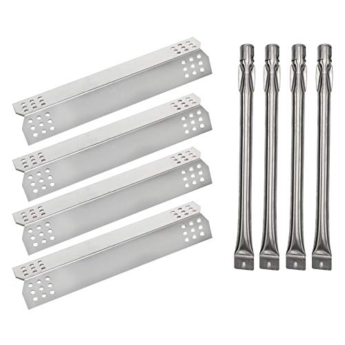 VICOOL Repair Parts Replacement for Grill Master 720-0697, Sunbeam 720-0697, Nexgrill 720-0783C, 720-0783E Gas Grill Models Stainless Steel Burner Tube, Heat Plates