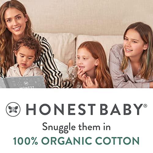 HonestBaby Non-Slip Footed Pajamas One-Piece Sleeper Jumpsuit Zip-Front PJs 100% Organic Cotton for Baby Boys, Nuts, 18 Months