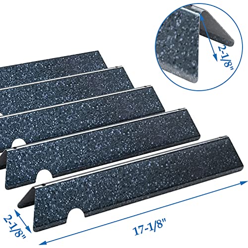Blackhoso 66032 Flavorizer Bars for Weber Genesis II E-310 66802 66095 Flavorizer Bars Flame Tamer S-310 SE-310 SE-330 E-335 SE-335 E-315 S-335 S-345 -Snowflake Enamel Surface
