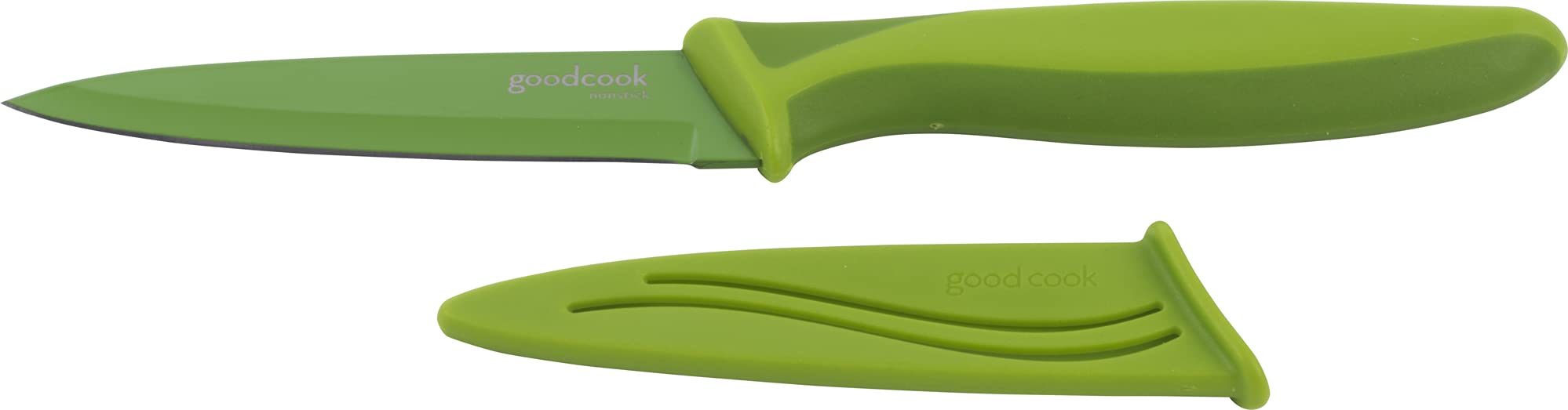 Goodcook 4-inch Nonstick Paring Kitchen Knife, Green