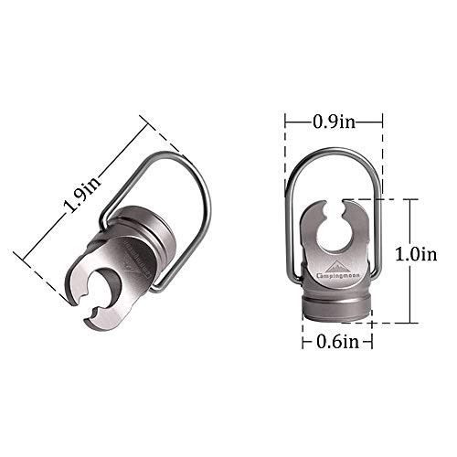 Campingmoon Camping Butane Canister Recycling Tool, Hole Punch, Gas Remover, Can be Hung on The Keychain