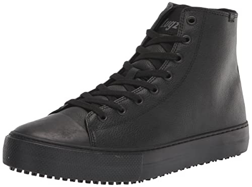 Lugz Women's Stagger Hi Slip-Resistant Work Shoe Food Service, Black, 8.5