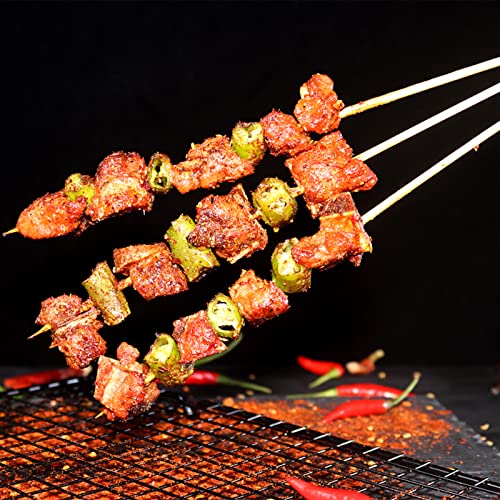 Fasmov 1000 Pack Natural Bamboo Skewer Sticks, Bamboo BBQ Appetizer Skewers for Grilling, Kabob, Fruit, Appetizers, Cocktail, Brunch, Chocolate Fountain, 8-Inches