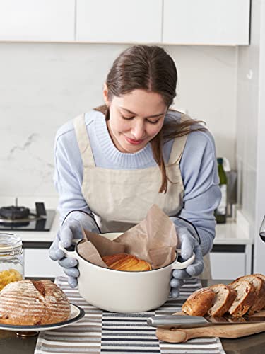 Wahoo Liquid Silicone Oven Gloves, CoralAir Liner, Heat Resistant Gloves for Cooking, Food-Grade, Waterproof, Baking, Medium