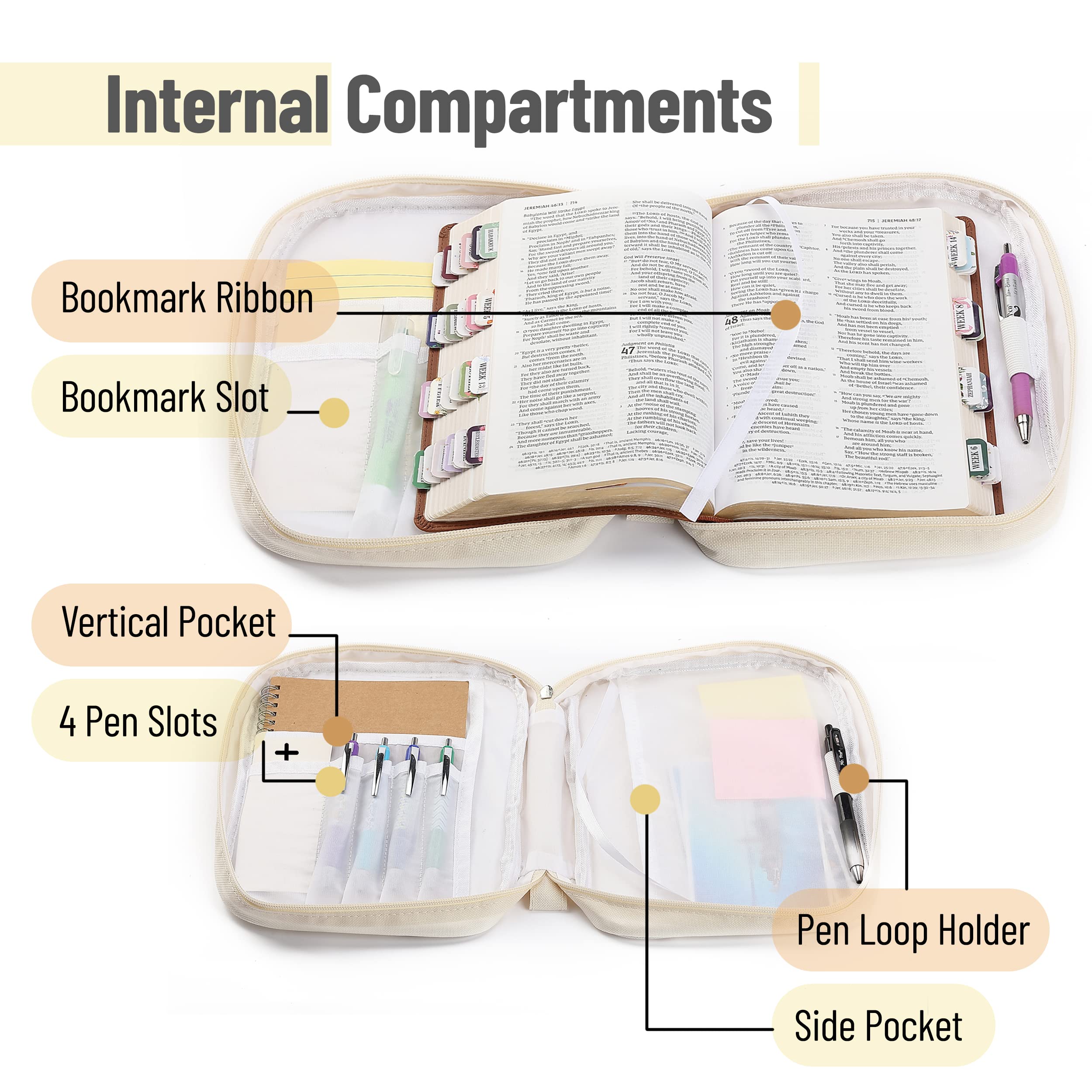 Mr. Pen- Bible Case and Aesthetic Highlighters and Pens No Bleed