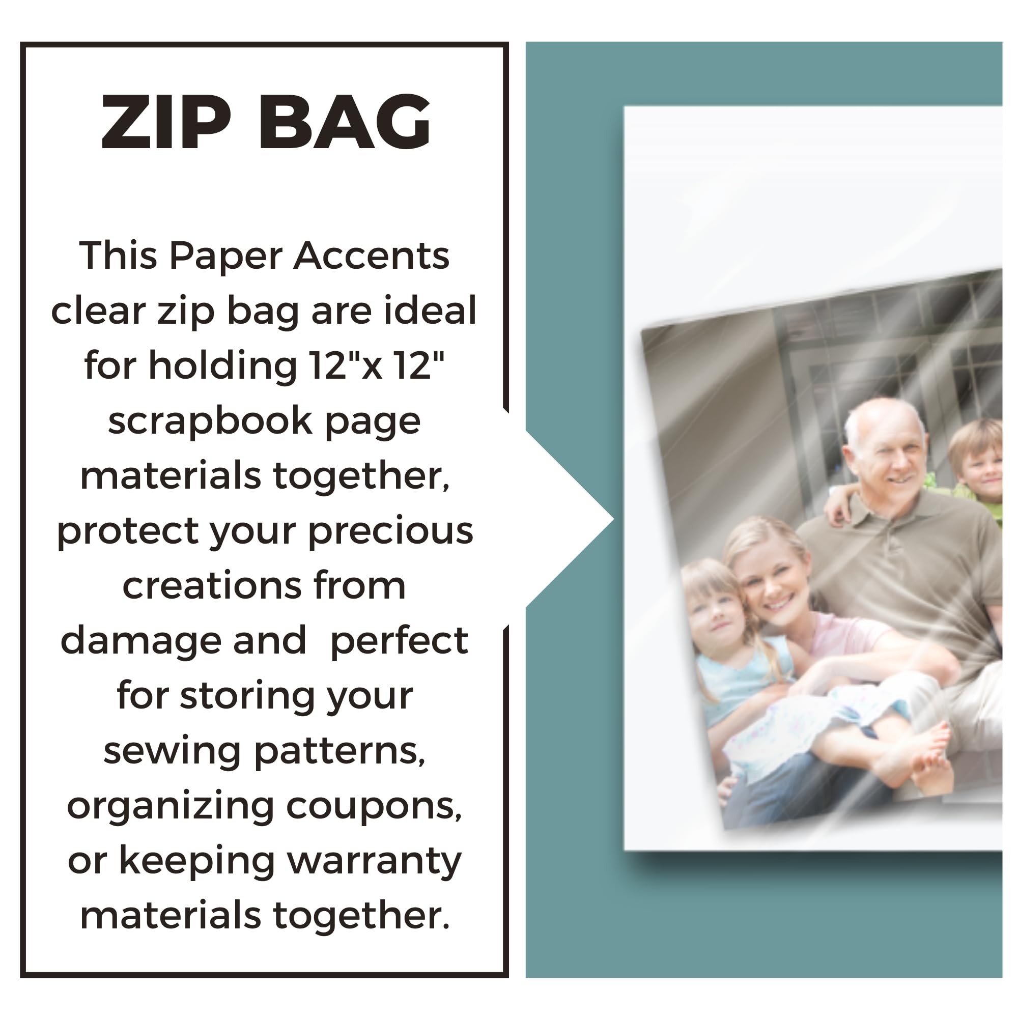 Zip Bag 13x13" 2mil Clear 10pc