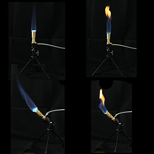 3 Universal Propane Bunsen Burners with 20lb Propane Adapter