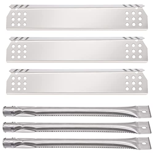 Aibabcue Grill Replacement Parts for Grill Master 720-0737, Nexgrill 720-0737 Grill Model, Stainless Steel Heat Plate Shield Tent, Gas Grill Burner for Tera Gear 780-0390, Grill Master Parts 720-0737